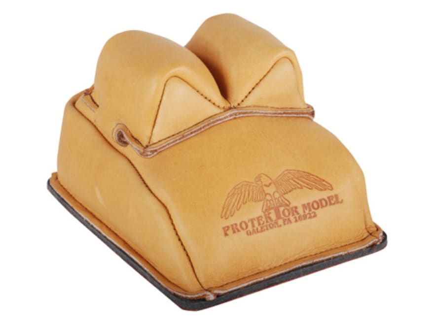 Protektor Bunny Ear Rear Shooting Rest Bag Heavy Bottom Leather Tan