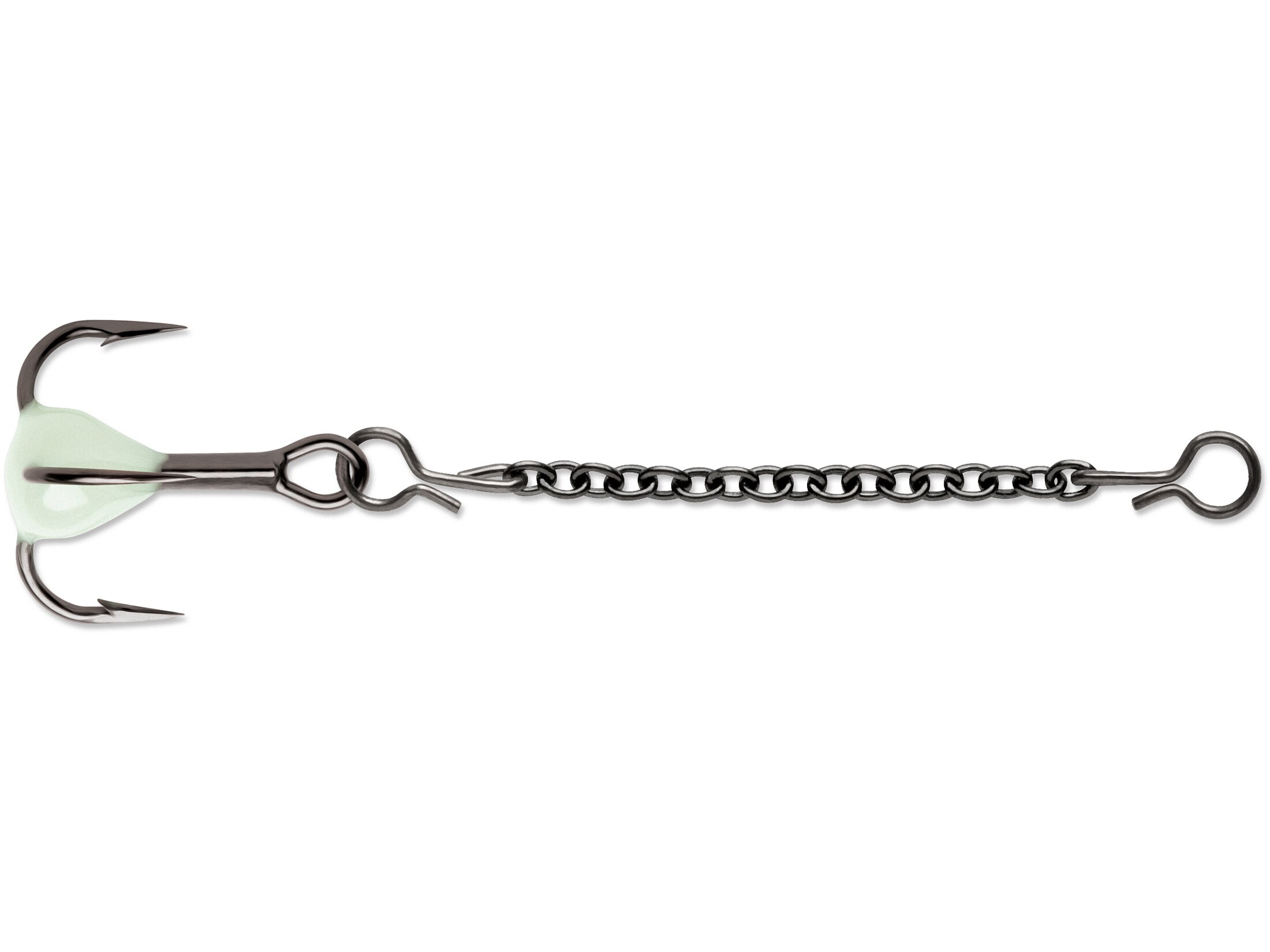 VMC Treble Dropper Chain Rig 1 3/4 #14 Glow