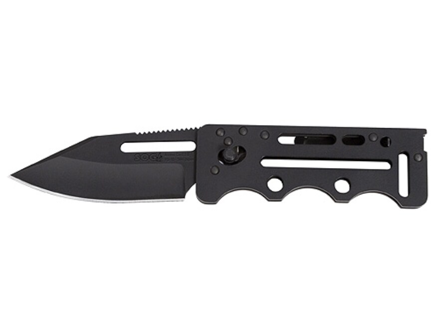 SOG Access Card Folding Tactical Knife 2.75 Drop Point VG-10 SS TiNi