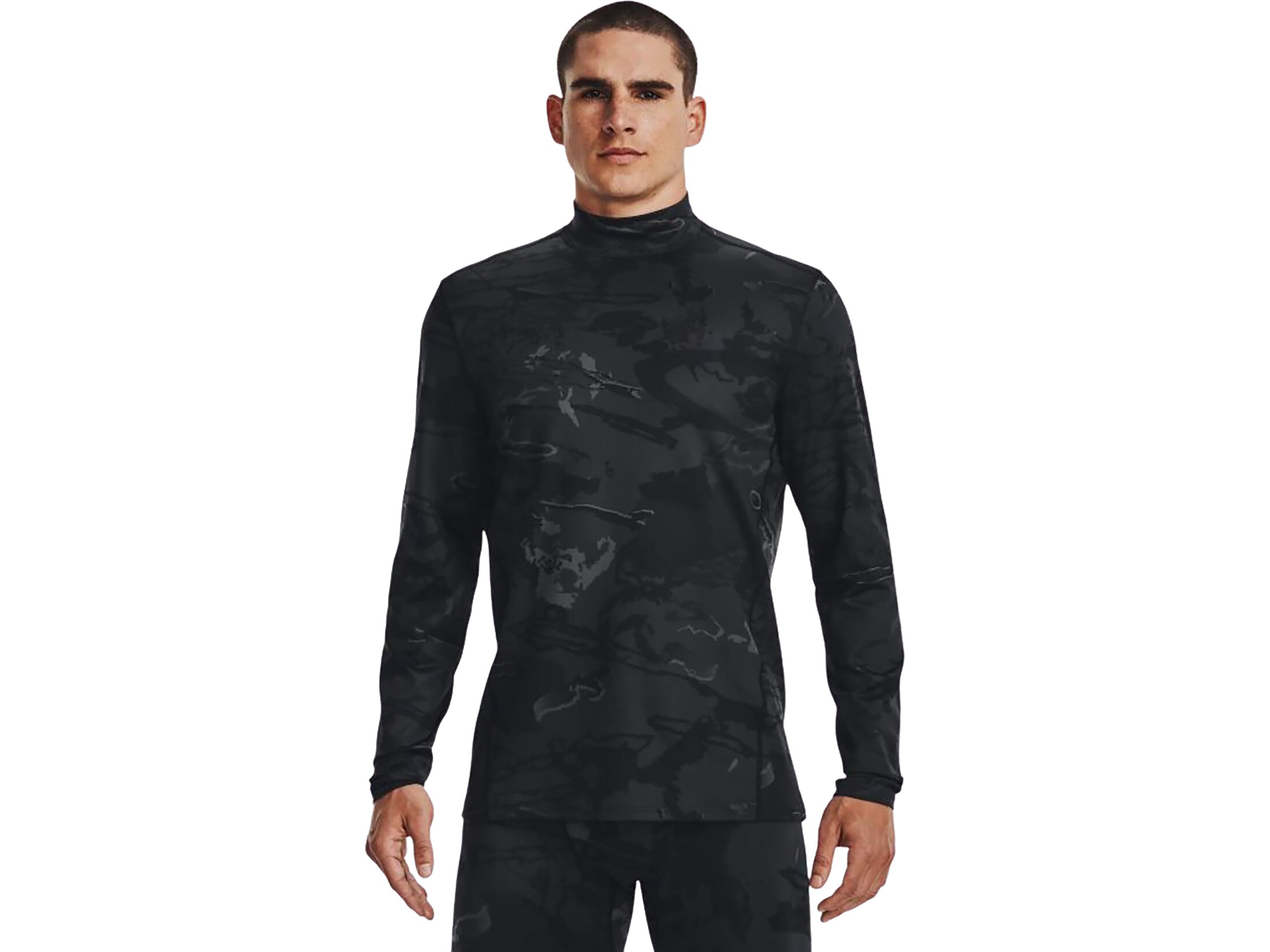 Under Armour Men's Camo CGI Mock Shirt Barren Camo/Charcoal 2XL