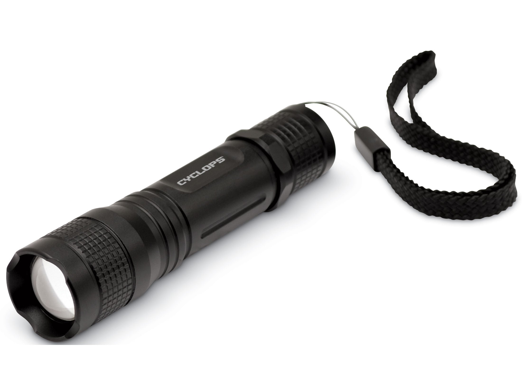 Cyclops TF-100 Tactical Flashlight AA Battery Black