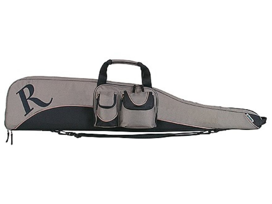 Remington 3 Pocket Scoped Rifle Gun Case 46 Nylon Black Gray