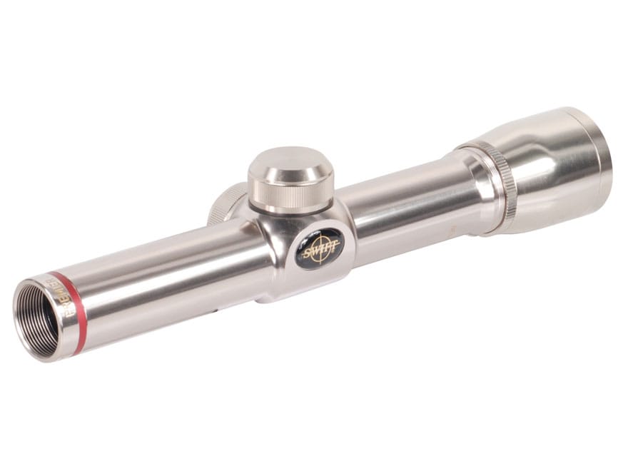 Swift Optics Premier Pistol Scope 2x 20mm Quadraplex Reticle Silver