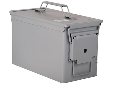 Military M2A1 Ammo Can 50 Cal New 11 x 5-1/2 x 7 Battleship Gray