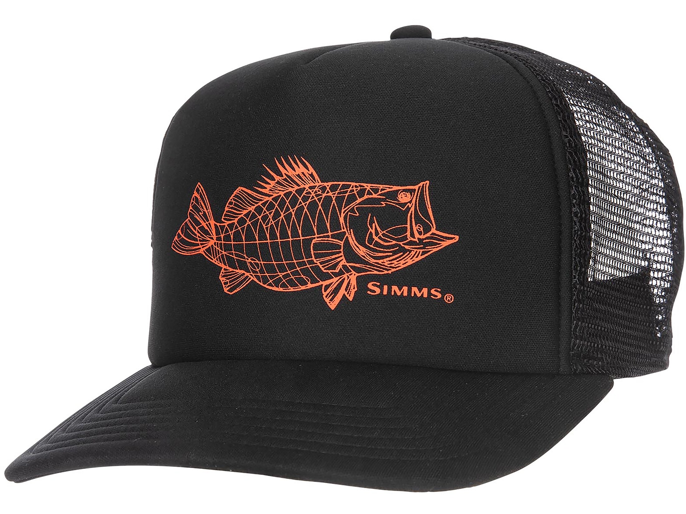 Simms Throwback Trucker Hat Black