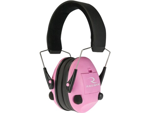 Radians Transverse Electronic Earmuff (NRR 20 dB) Pink