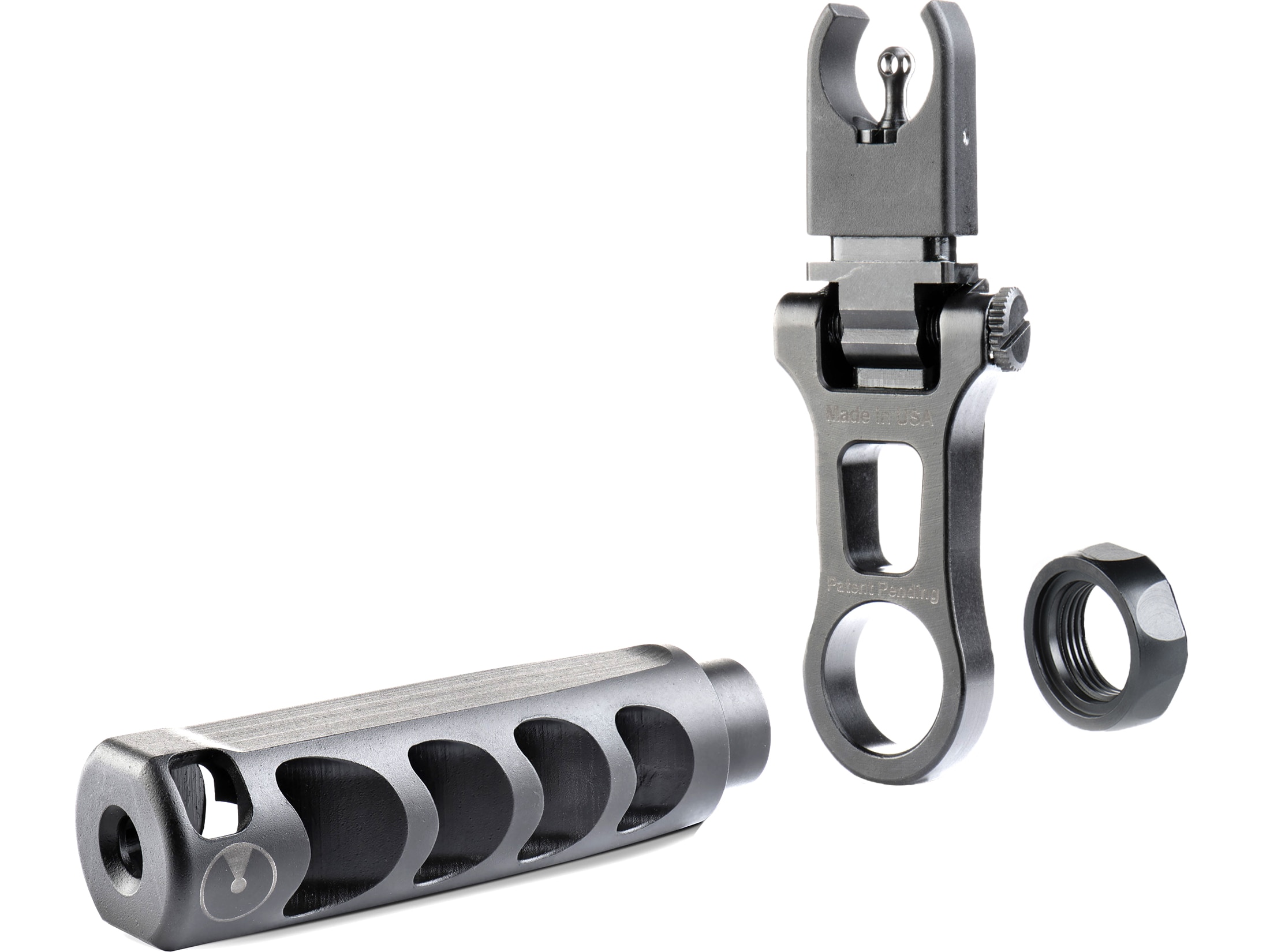 Ultradyne Muzzle Device Combo C4 Dynamount Flip-Up Barrel Mounted