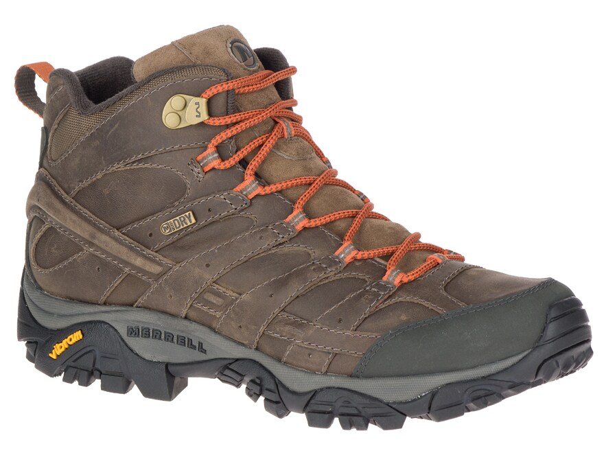 Merrell Moab 2 Prime Mid Hiking Boots Leather Canteen Men's 8.5 D