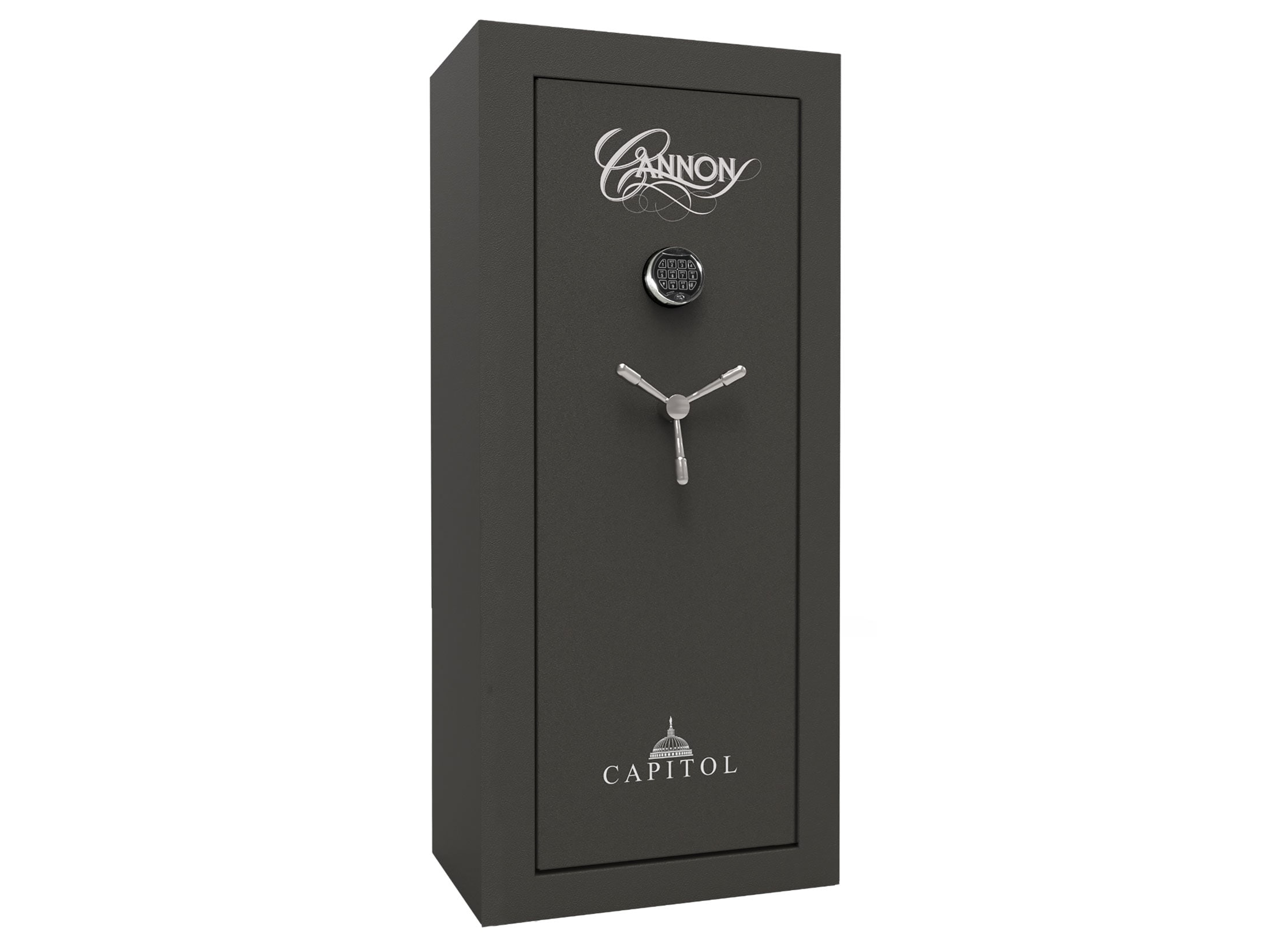 Cannon Capitol Series Fire-Resistant 24 Gun Safe Hammertone Black