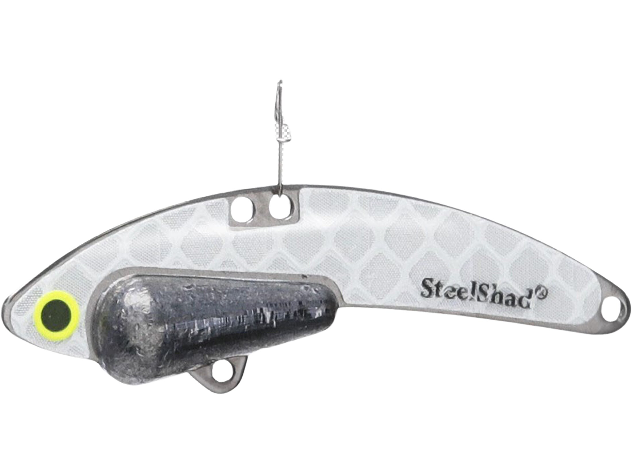 Steel Shad Heavy Blade Bait Glow Silver