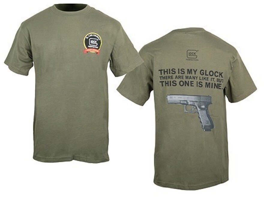Glock Gunny Approved T-Shirt Short Sleeve Cotton Olive Drab XL (48)
