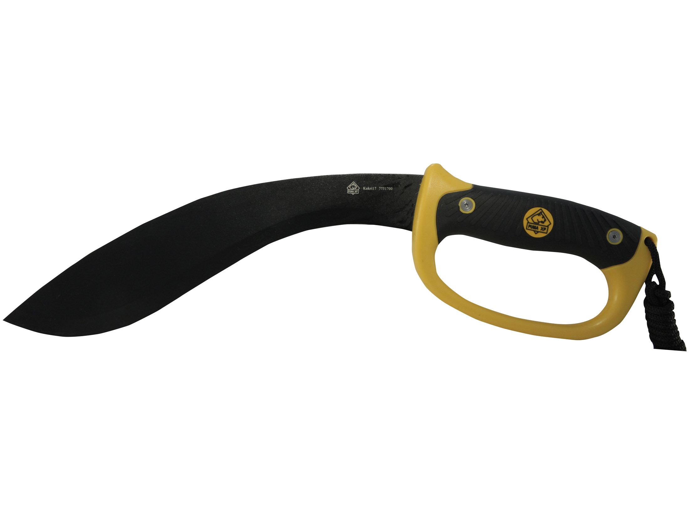 Puma XP Kukri 17 Machete 11.5 SS Blade Polymer Rubber Handle Black