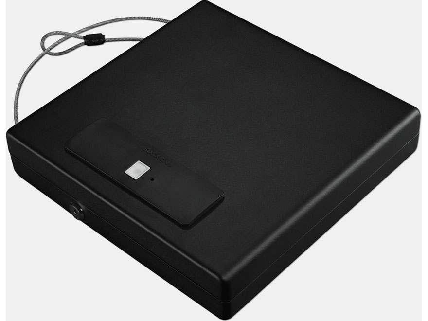 Stack-On Large Portable Case Biometric Lock Black