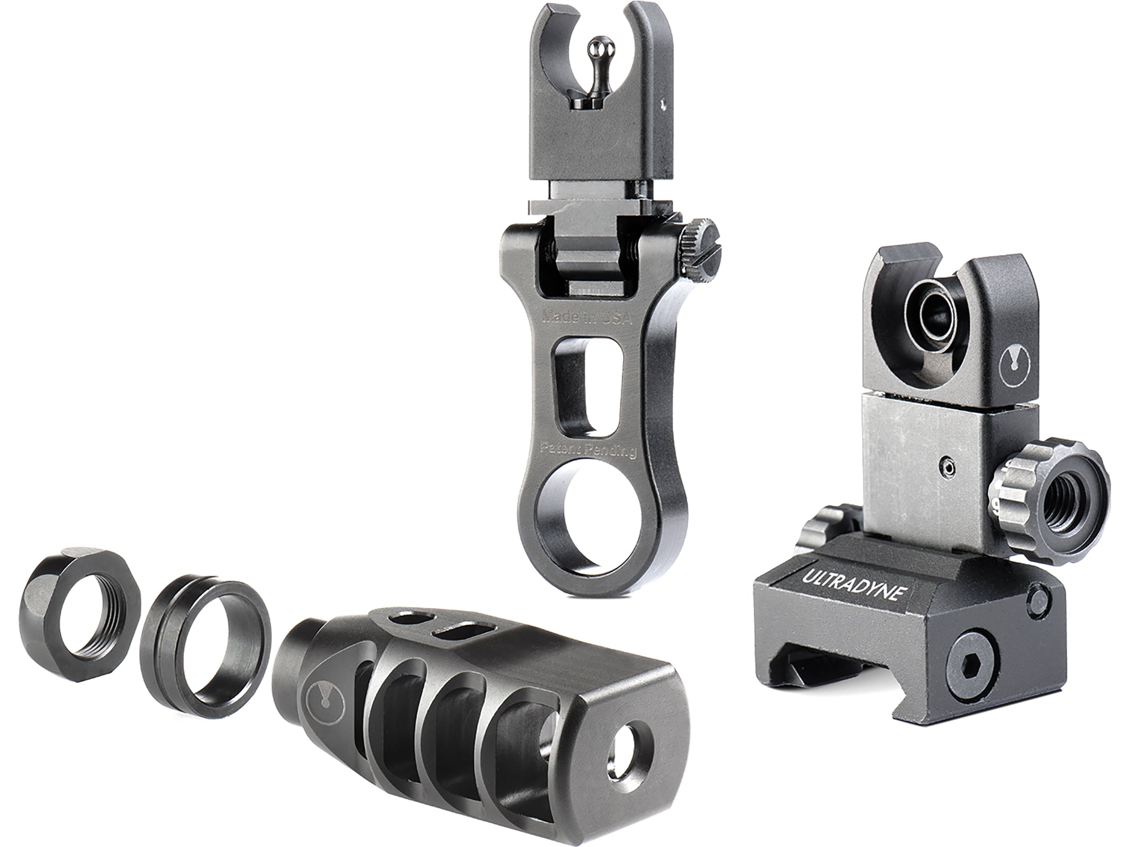 Ultradyne C4 Sight System Combo Dynamount Flip-Up Front Sight, Flip-Up