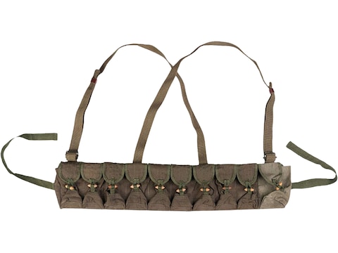 Military Surplus Vietcong SKS Bandolier Chest Rig Grade 2 Olive Drab