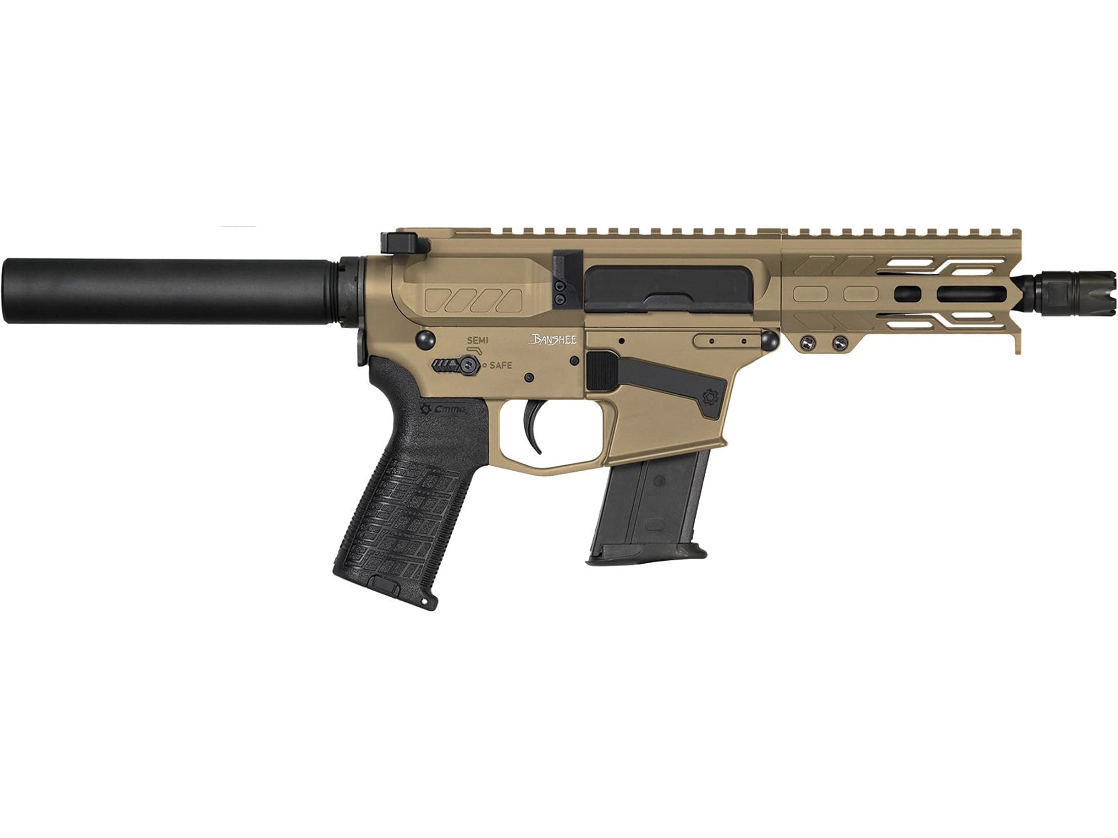 CMMG Banshee Mk57 5.7x28mm FN Pistol 5 Barrel 20+1 Round Black Grip