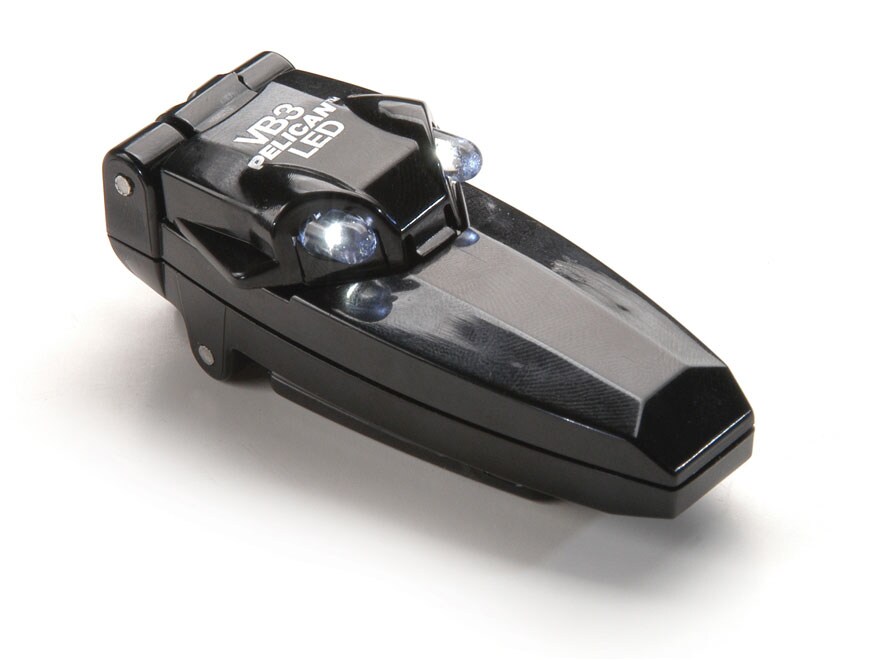 Pelican 2220 VB3 Flashlight LED 2 CR2032 Batteries Polymer Black