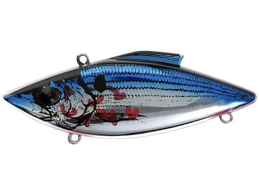 Bill Lewis Tiny-Trap Lipless Crankbait Chrome Blue Bleeding Shad