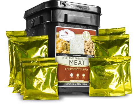 Wise Company 104 Serving Protein Bucket Freeze Dried Food Kit