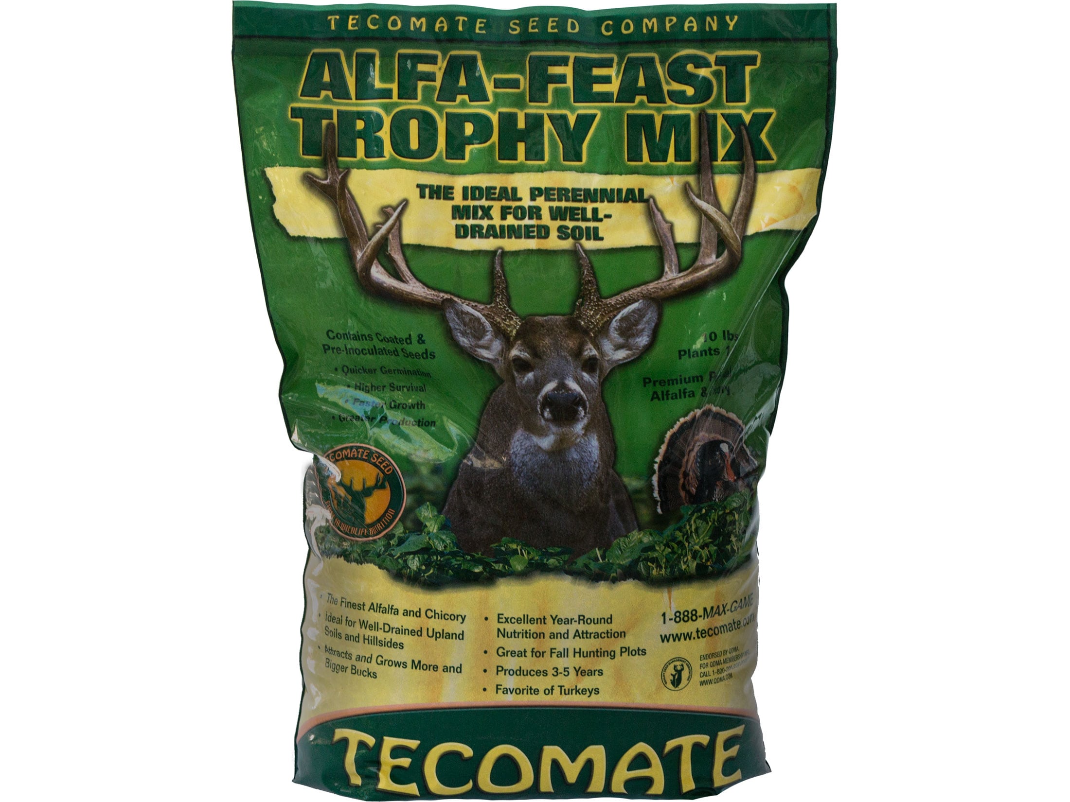 Tecomate Alfa-Feast Trophy Mix Perennial Food Plot Seed 10 lb