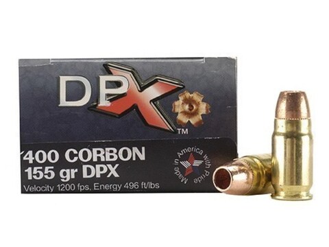 Cor-Bon DPX Ammo 400 Cor-Bon 155 Grain DPX Hollow Point Lead-Free Box