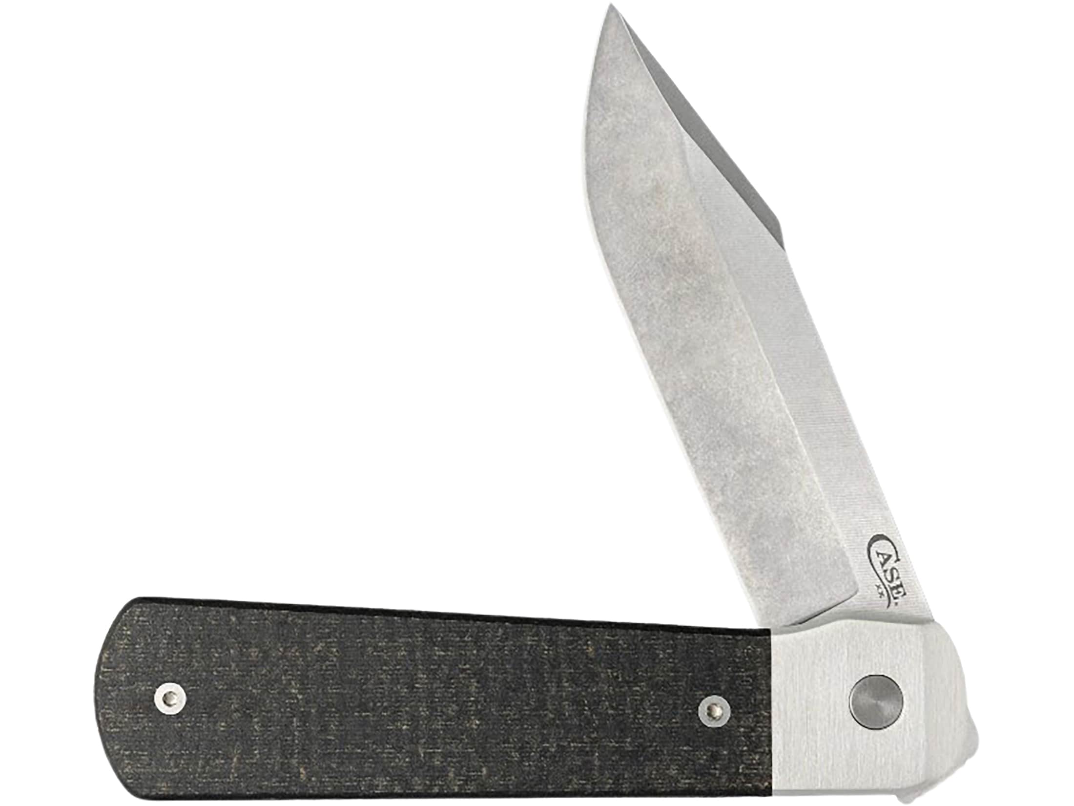 Case Longhouse Pocket Knife 3 Modified Clip Point CPM 20CV Stonewashed
