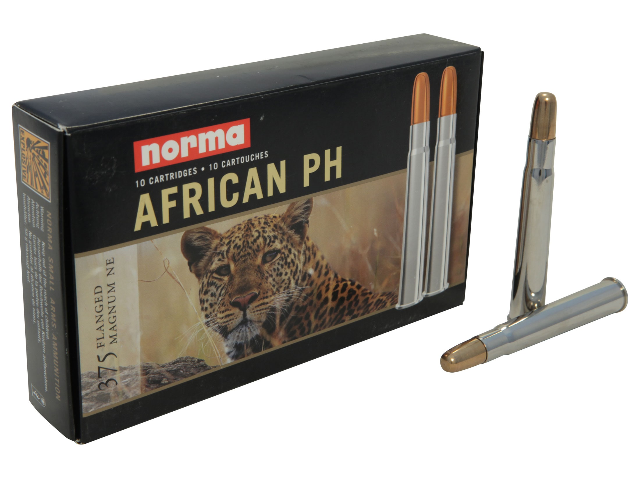 Norma Ammo 375 Flanged Mag Nitro Express 300 Grain Full Metal Jacket