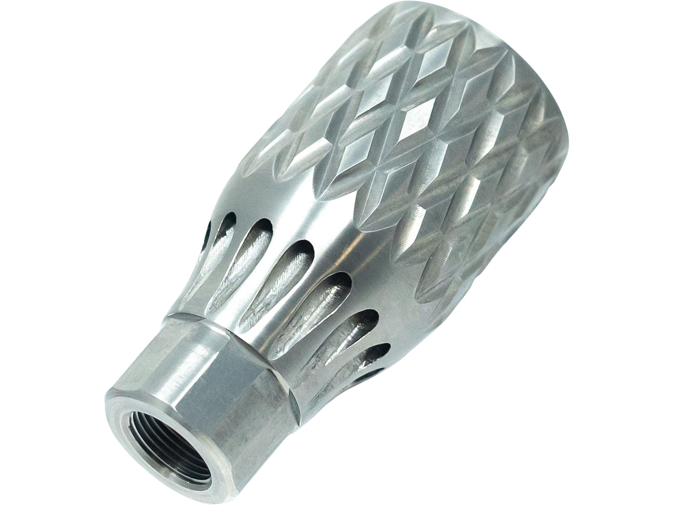 Faxon Rowdy Pineapple Muzzle Brake 30 Cal 5/8-24 Thread Stainless