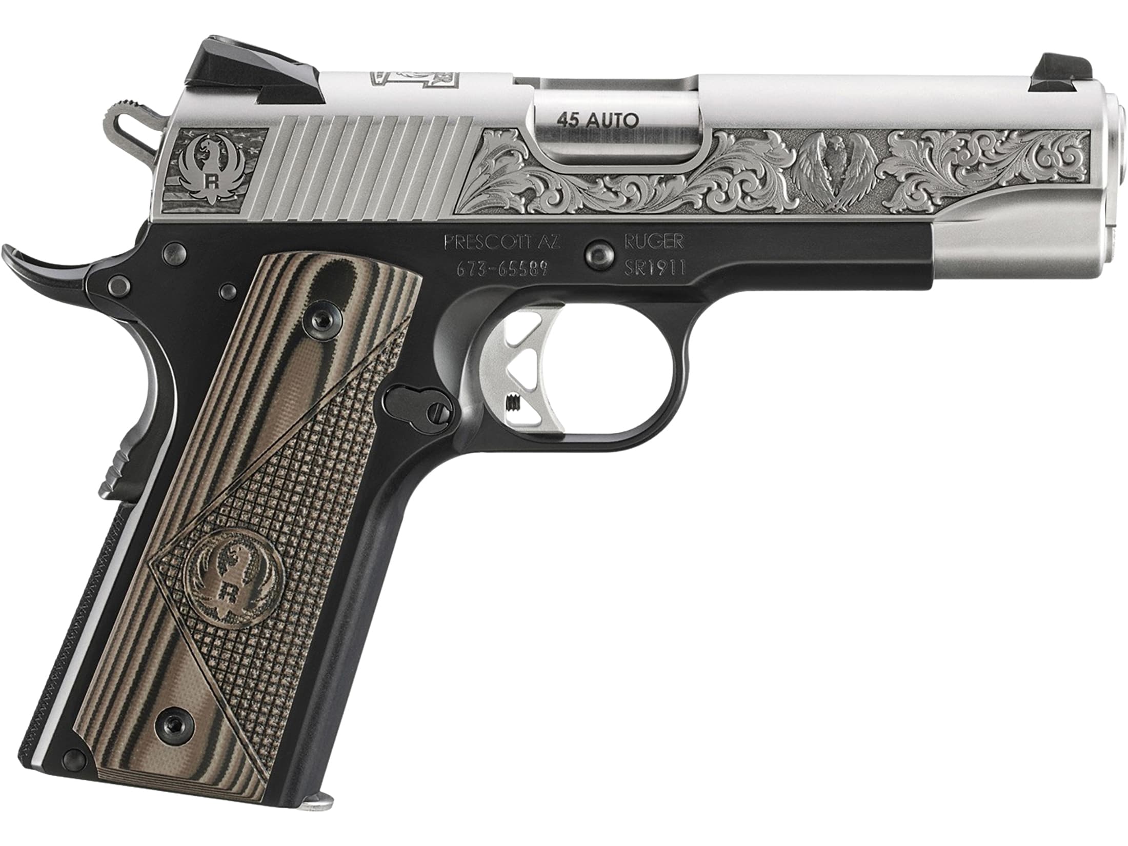 Ruger SR1911 Commander Prescott AZ Edition 45 ACP Pistol 4.25 Barrel