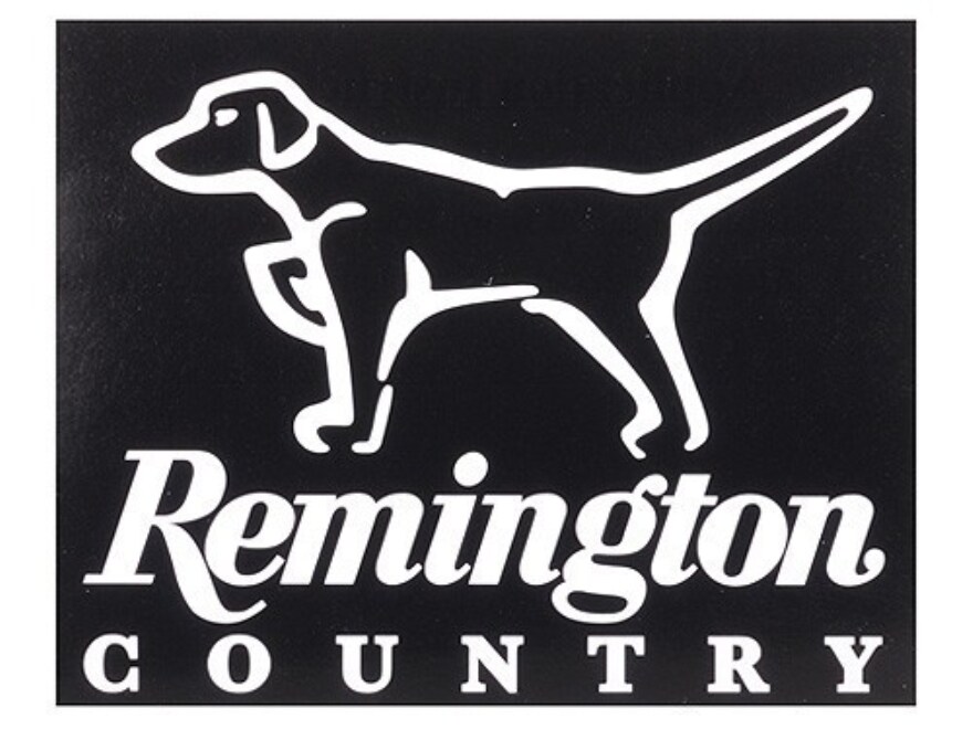 Remington Country Dog on Point Decal White