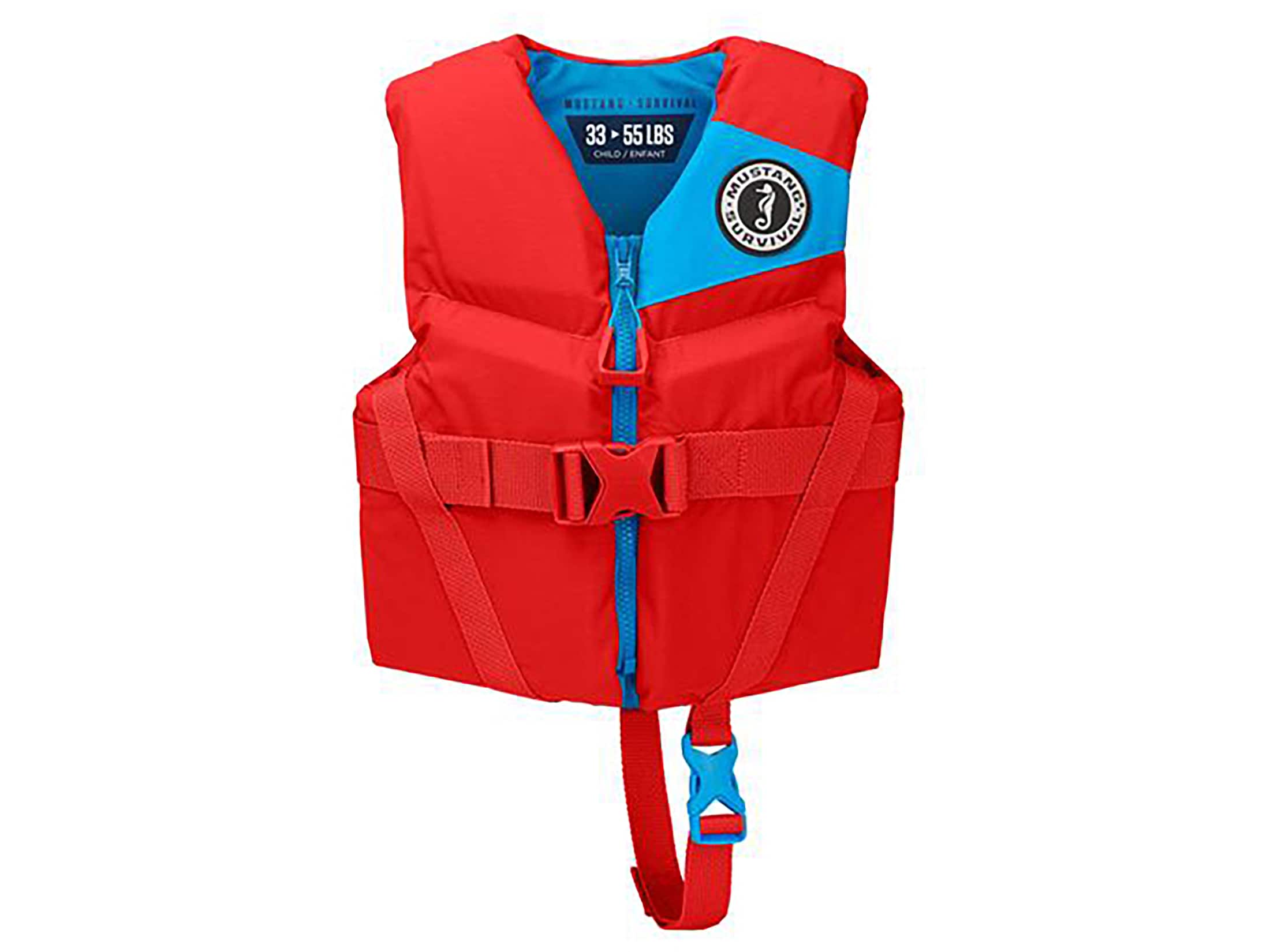 Mustang Survival Rev Kids Life Jacket Imperial Red
