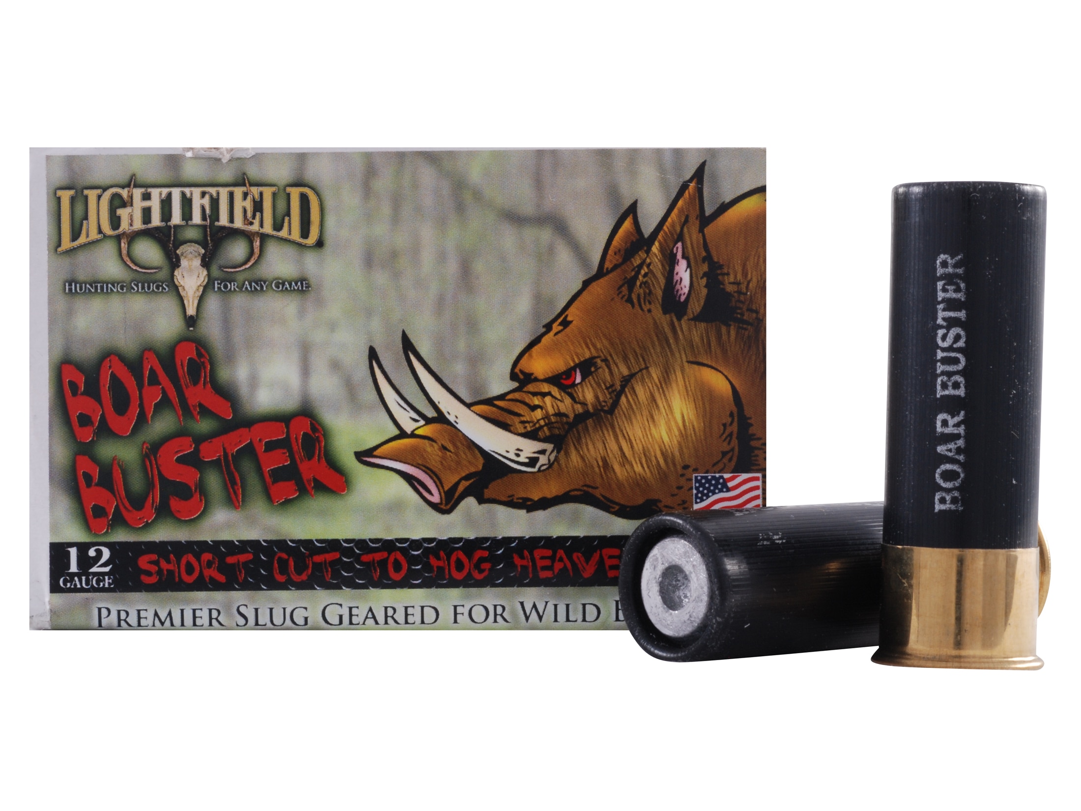 Lightfield Boar Buster Ammo 12 Ga 2-3/4 1-1/16oz Sabot Slug Box of 5