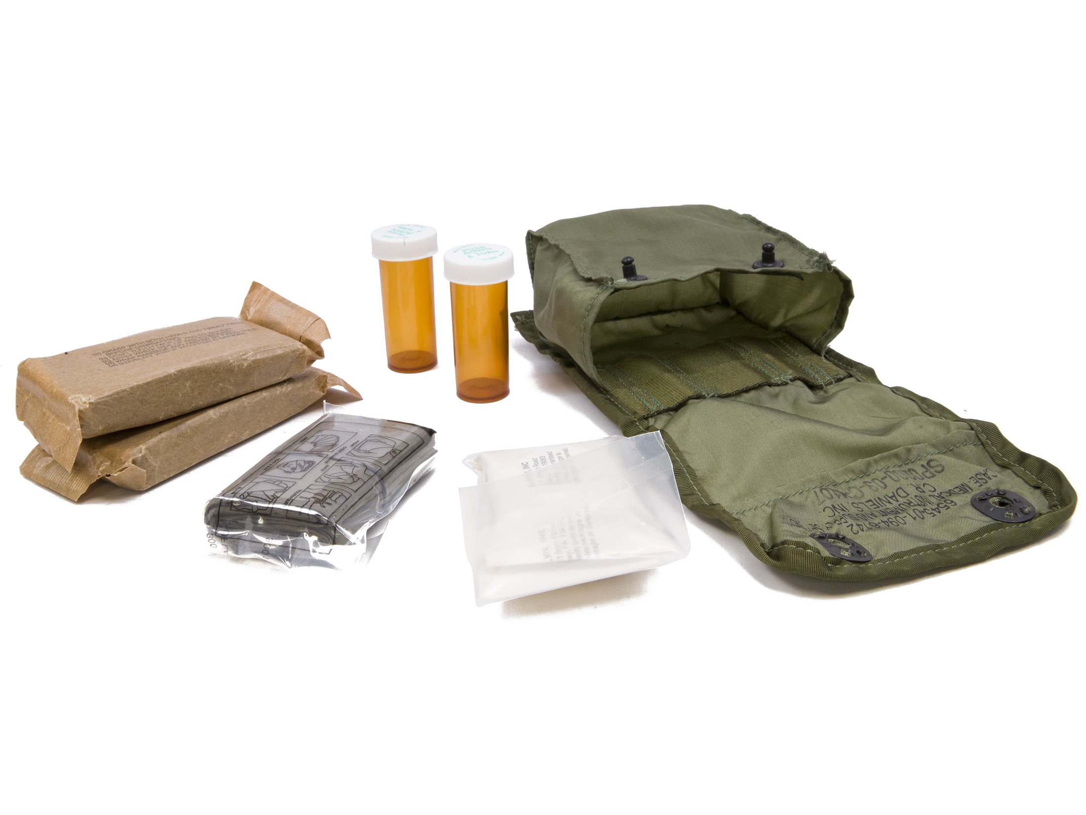 Military Surplus ALICE Individual First Aid Kit Grade 1 Olive Drab