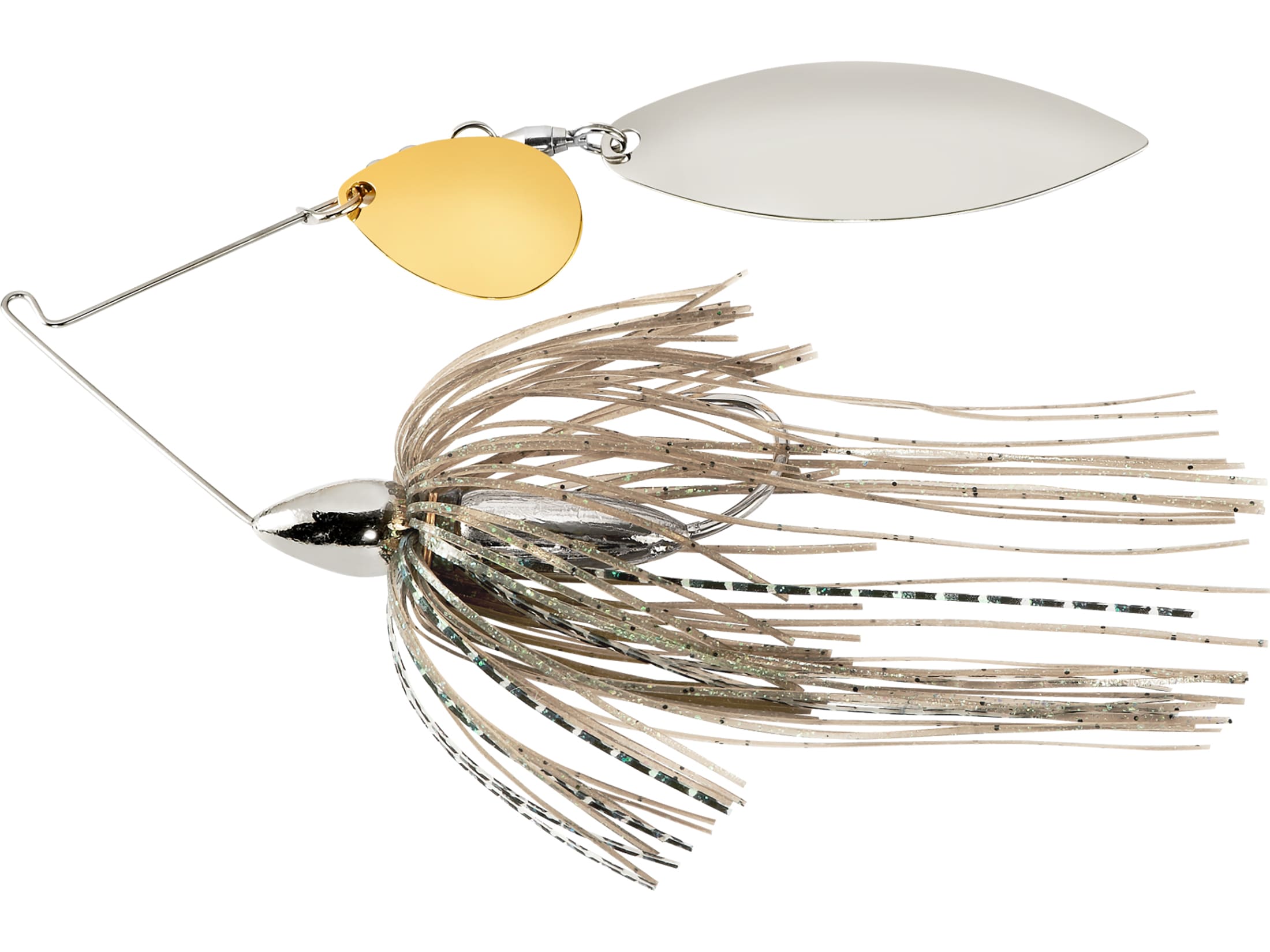 War Eagle Screamin Eagle Nickle Frame Tandem Spinnerbait 3/4oz White