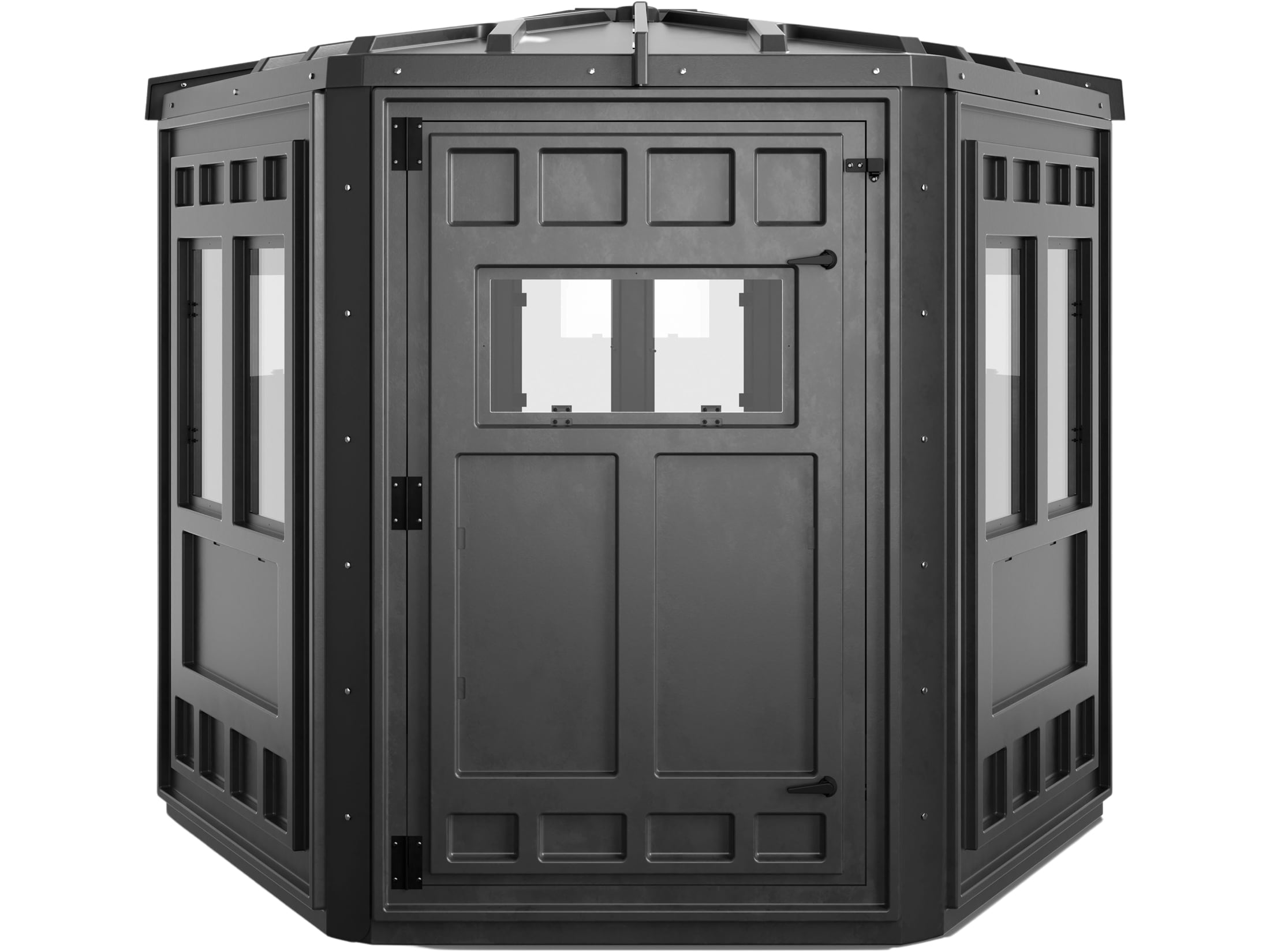 Booner Blinds 6-Panel Thunderdome Box Blind 82x87 Clear Windows