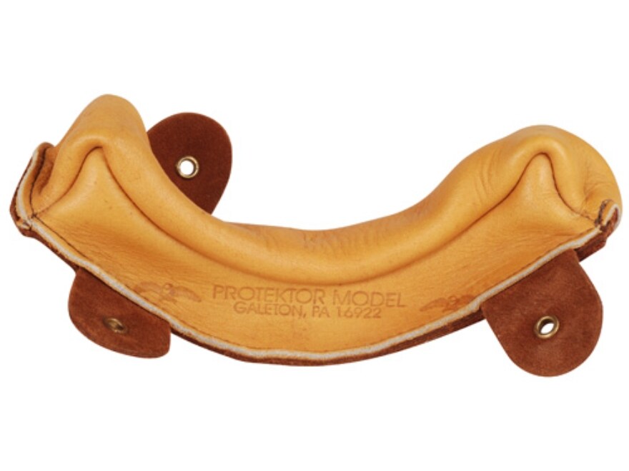 Protektor Half Moon Front Shooting Rest Bag Leather Tan Filled