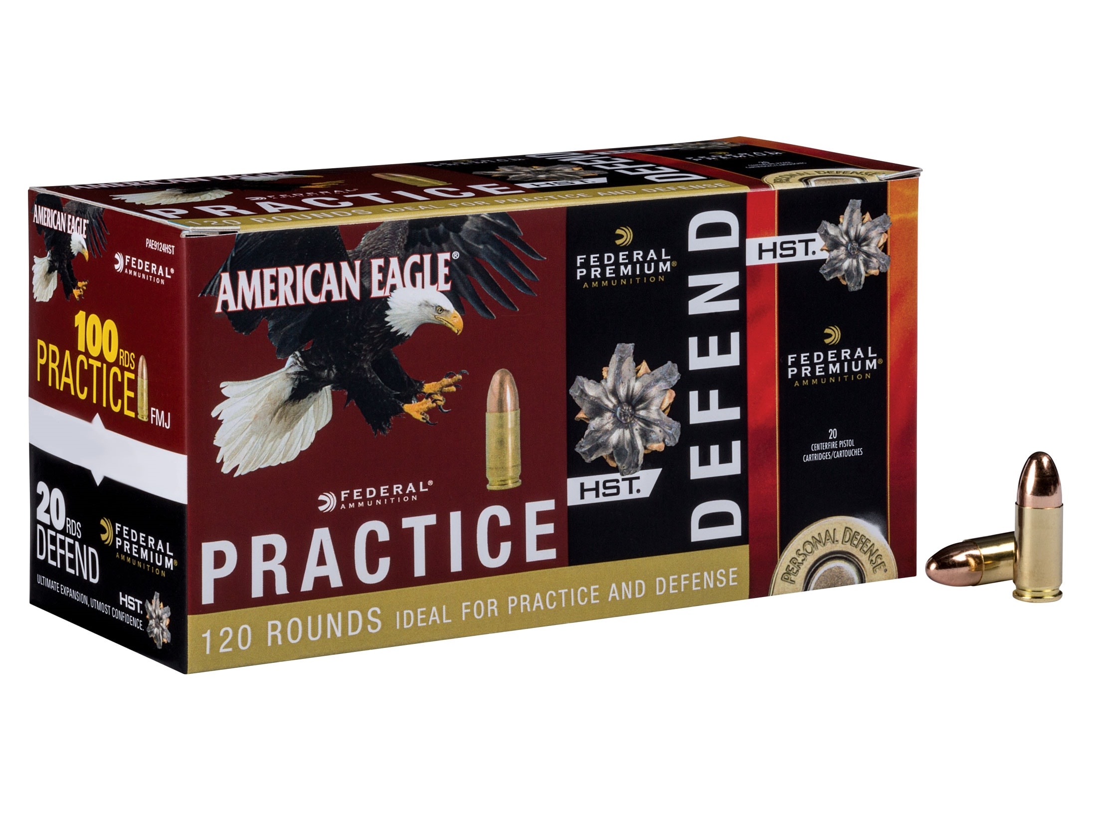 Federal Practice Defend 45 ACP Ammo 230 Grain Full Metal Jacket