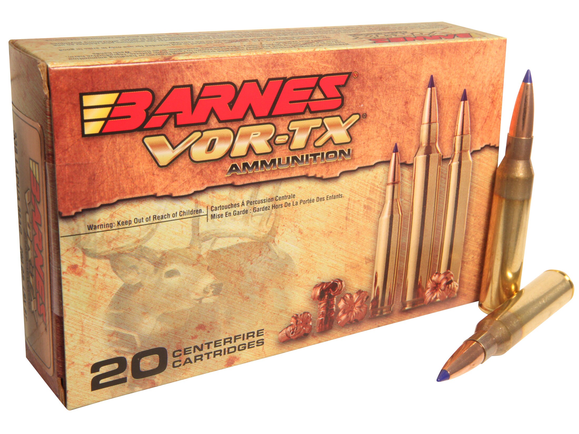 Barnes VOR-TX 338 Lapua Mag Ammo 280 Grain Barnes Long Range X (LRX)