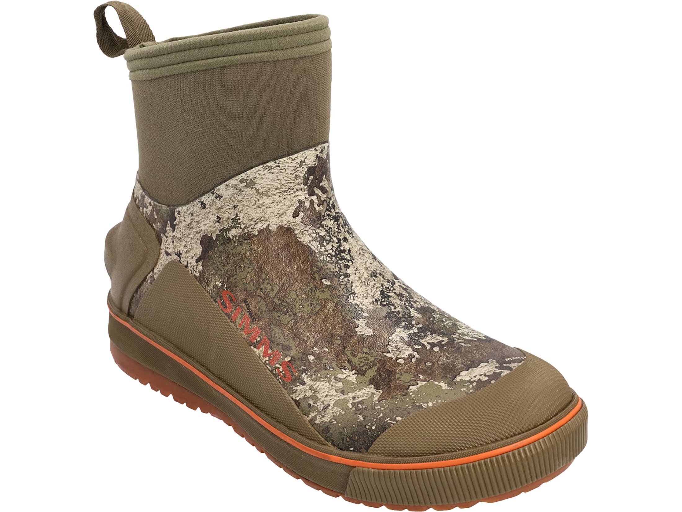 Simms Challenger 7 Deck Boots Rubber True Timber Strata Men's 10 D