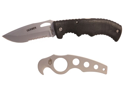 Gerber Gator II Folding Knife 3.6 Serrated Drop Point 420 HC SS Blade