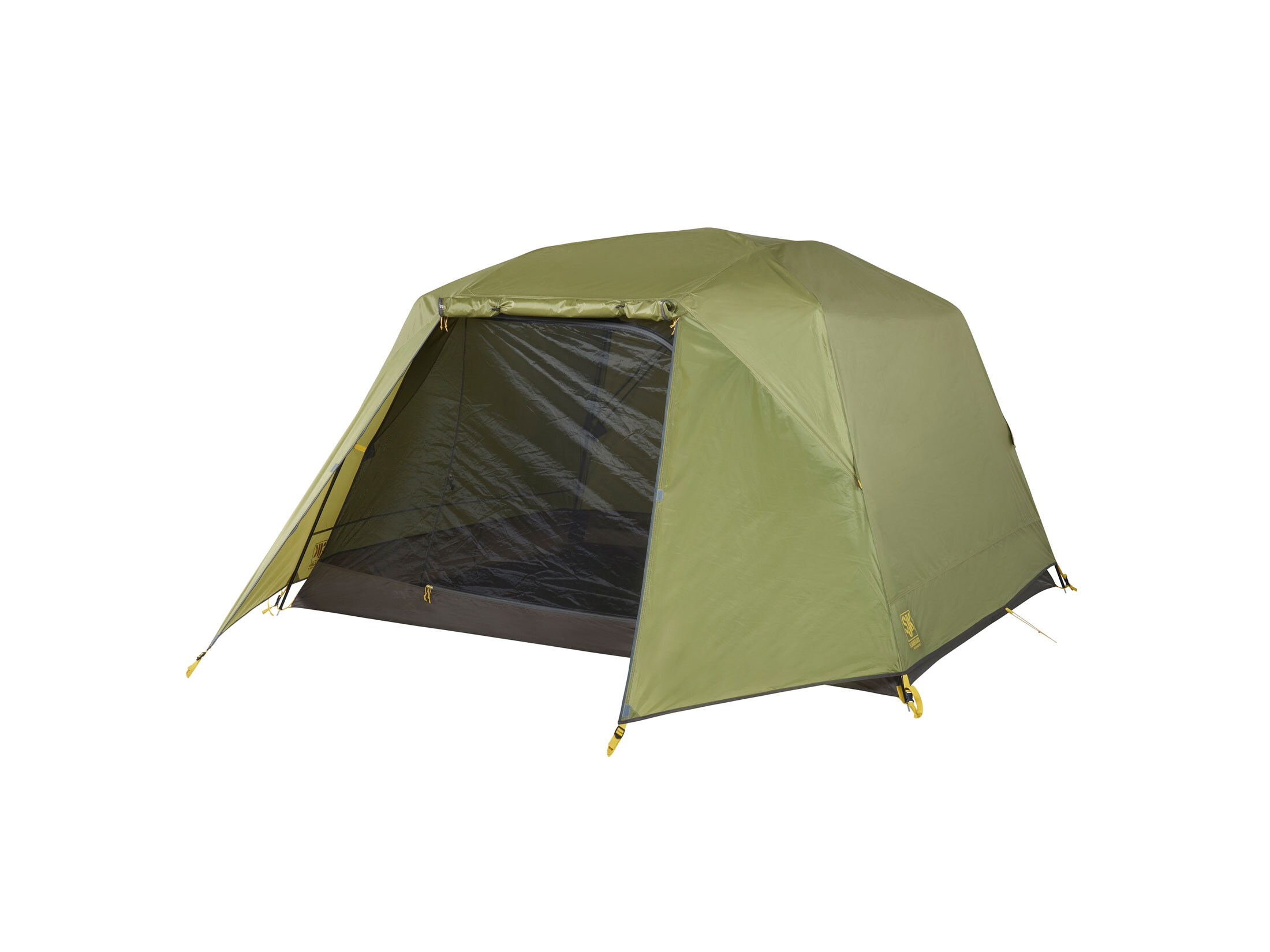 SJK Roughhouse 4 Person Cabin Tent 89 x 100 x 60.5 Polyester Green