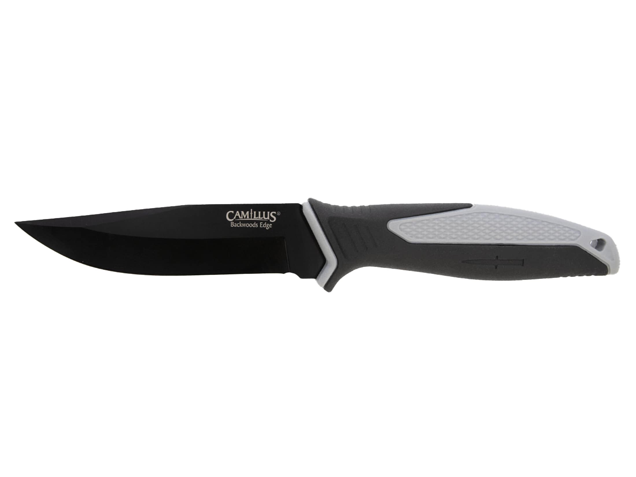 Camillus Backwoods Edge Fixed Blade Knife 3.5 Drop Point 3Cr13 Black