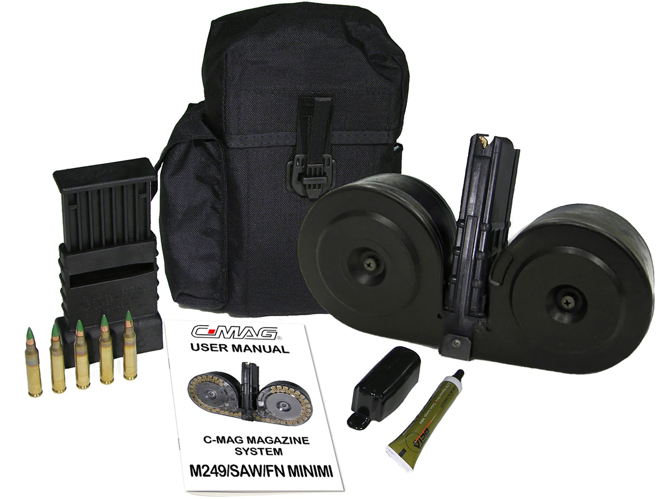 Beta C-Mag Mag System M249 223 Remington, 5.56x45mm 100-Round Drum