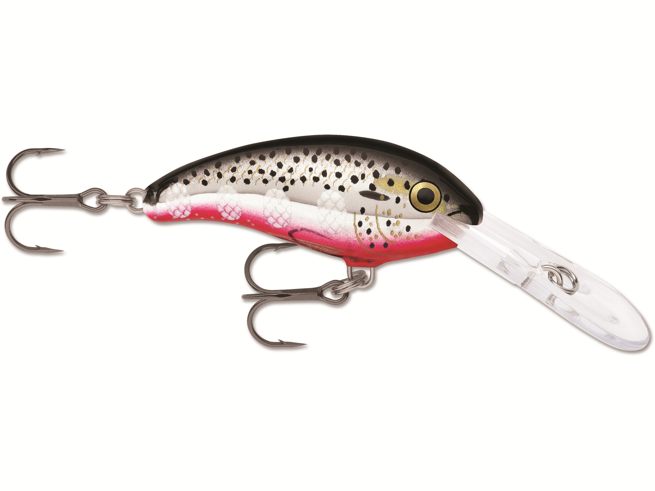 Rapala Shad Dancer 4 Crankbait Chrome Gold Flourescent Red
