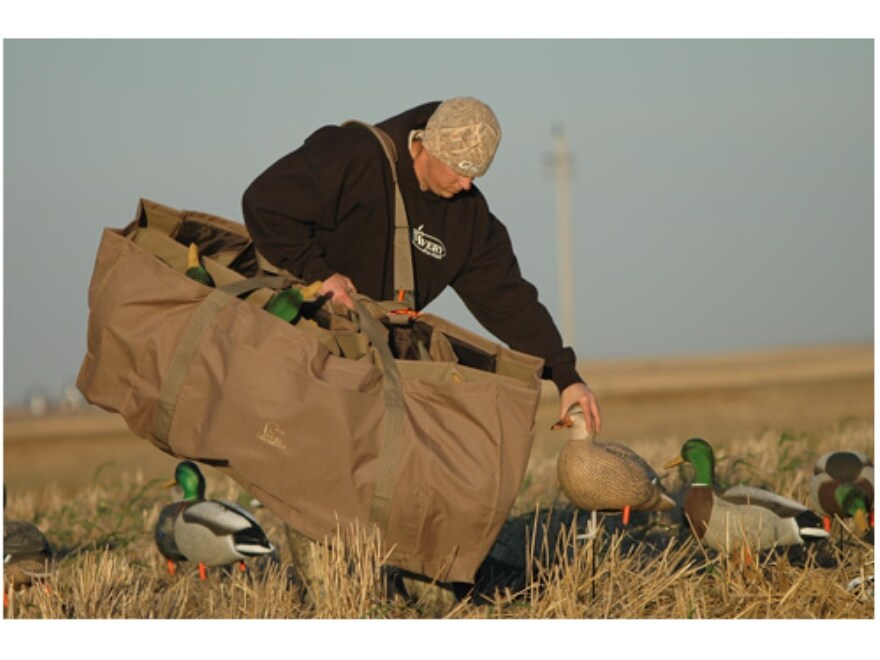 Avery Full Body Duck Decoy Bag 12 Slot Nylon Field Khaki